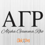 Alpha Gamma Rho Black Letter Svg - Download SVG Files for Cricut ...