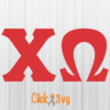 Chi Omega Greek Letter Svg - Download SVG Files for Cricut, Silhouette ...