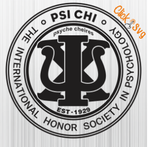 Psi Chi Honor Society Black Logo Svg