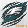 Ripped Philadelphia Eagles Logo Svg