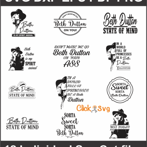 Beth Dutton Face - Download SVG Files for Cricut, Silhouette and ...