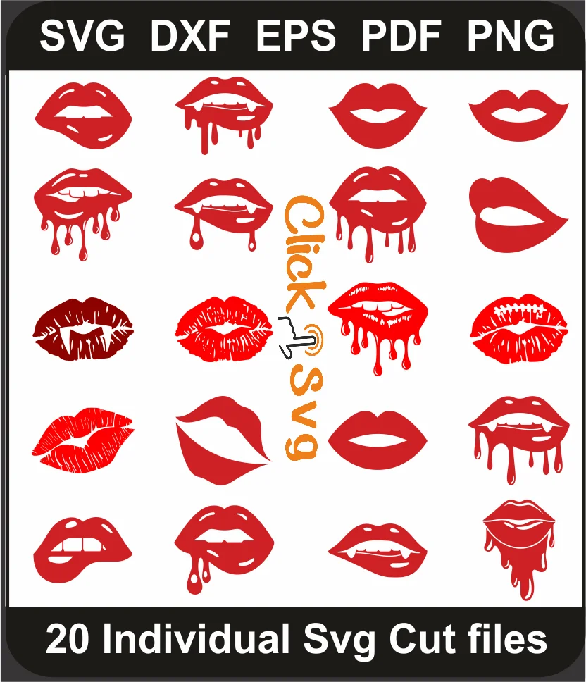 Get Free Dripping Lips Svg Png Free Svg Files Silhouette And Cricut