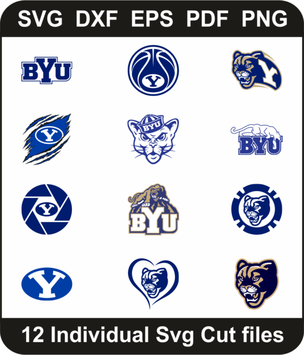Byu Cougar Bundle Svg | Byu Cougar Bundle Png