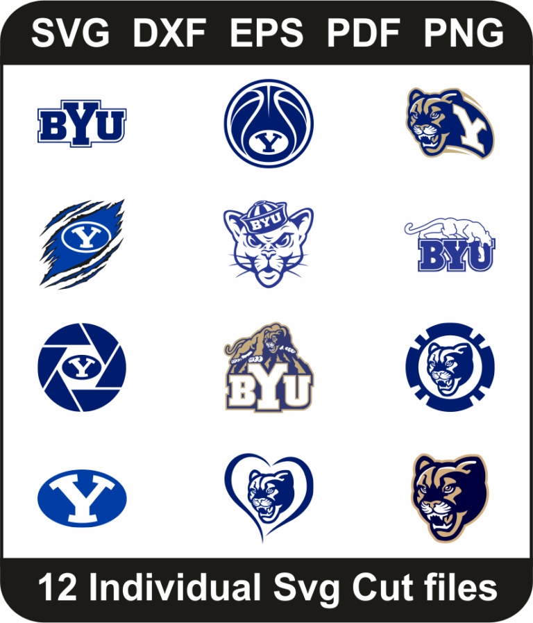 Byu Cougar Bundle Svg | Byu Cougar Bundle Png